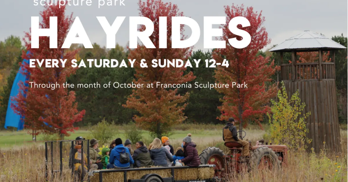 October Hayrides at Franconia Sculpture Park | Explore Minnesota